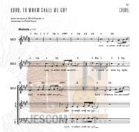 JesCom Philippines | LORD TO WHOM SHALL WE GO – Music Sheet
